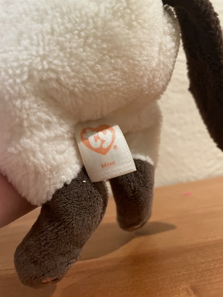 Ty Beanie Baby Boos Bellies - MISO the Siamese Cat 6" Size - No Tag! | eBay