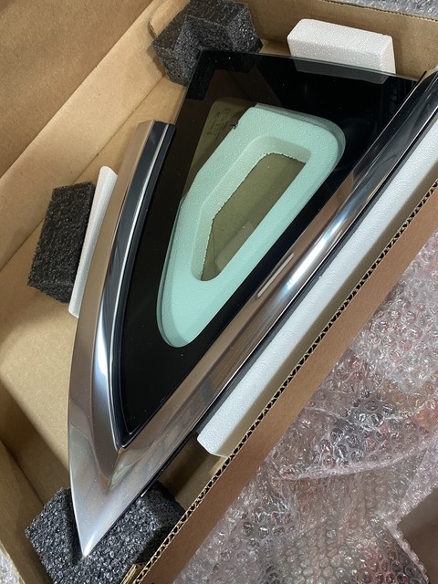 OEM 2017 - 2021 Tesla Model 3 Rear Left Door Quarter Glass Chrome ...