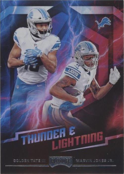 2018 Panini Playoff - Thunder and Lightning Golden Tate, Marvin Jones ...