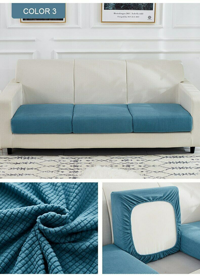 Sofa Cushion Cover Plaid Polyester Slipcover For Living Room Funiture ...