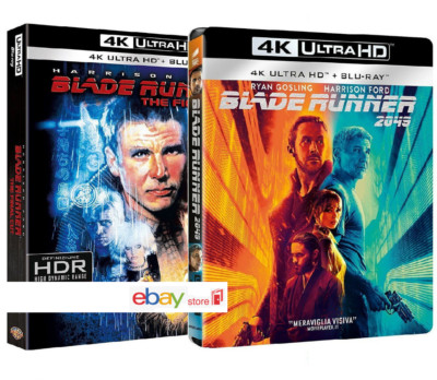 BLADE RUNNER COLLEZIONE 4K 2 FILM (4 BLU-RAY 4k UHD + Gadget) Harrison ...