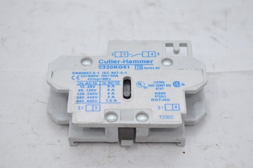 Eaton Cutler Hammer C320KGS1 Auxiliary Contact, Starters and Contactors ...