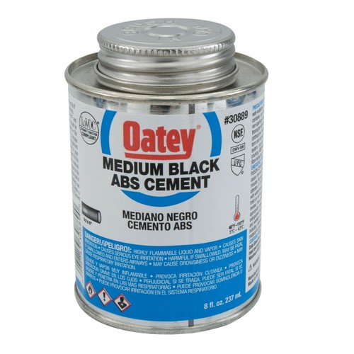 Medium Black ABS Cement 8 fl. oz. RV Plumbing Solvent Cement Pipe ...