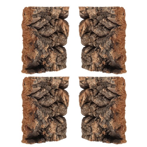 4pcs Terrarium Tree Reptile Bark Bedding Reptile Hideouts Tank ...