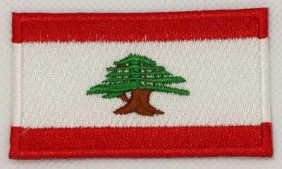 Lebanon Flag Patch Embroidered Iron On Applique Lebanese | eBay
