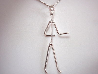 Stick Man 925 Sterling Silver Pendant Corona Sun Jewelry stickman | eBay
