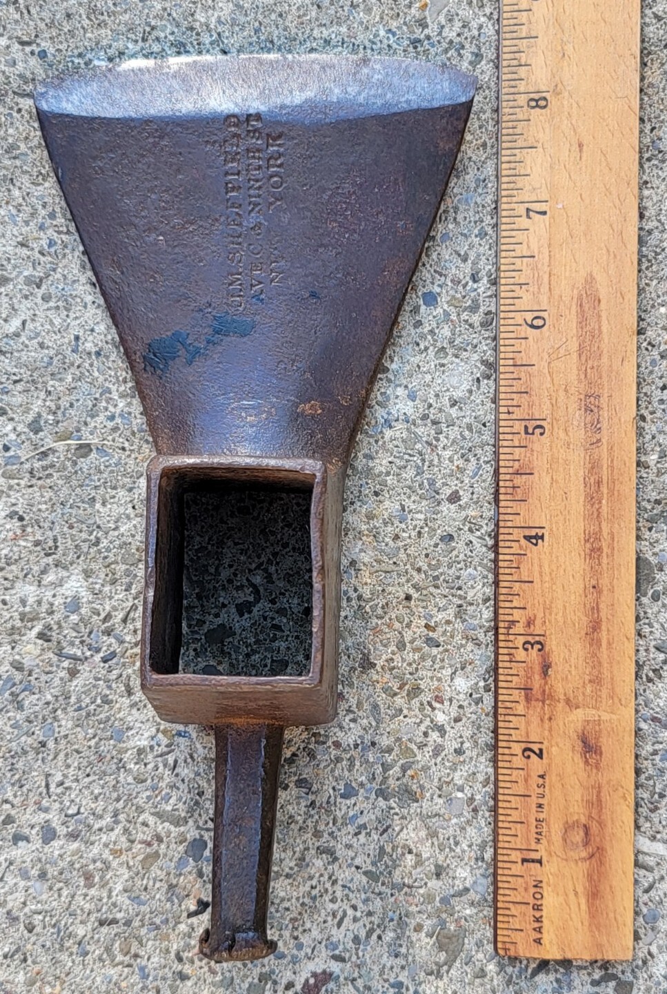 RARE ANTIQUE OLD VINTAGE WOODWORKING TOOL EARLY ADZE J.M. SHEFFIELD NEW ...