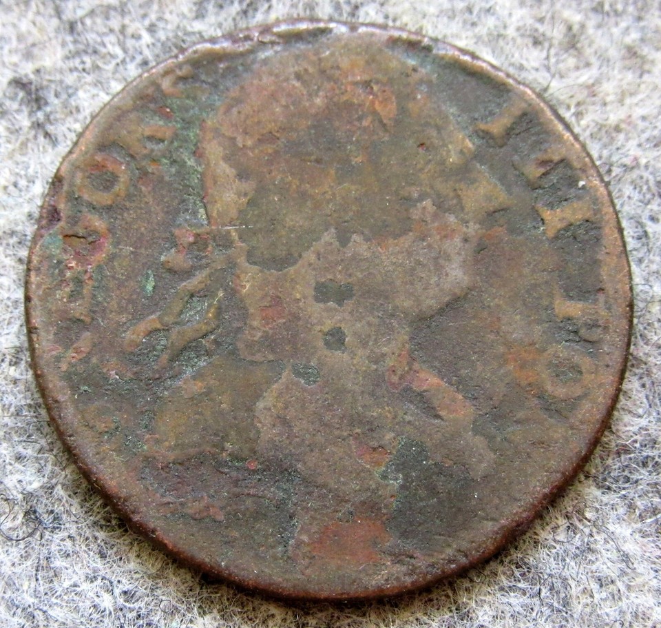 GREAT BRITAIN 1771 HALFPENNY EVASION TOKEN Gregory III Pon - Britain ...