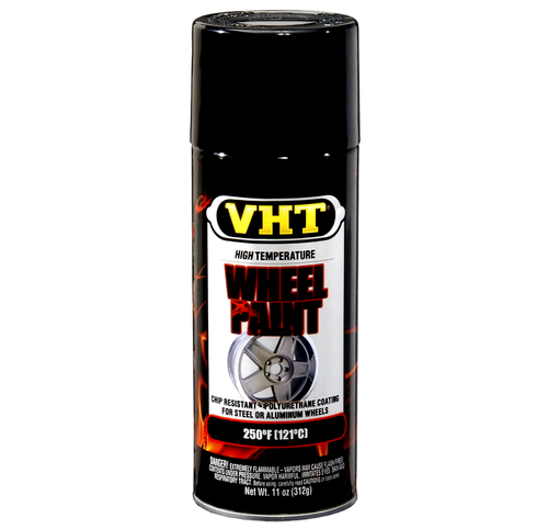 VHT SP187 Gloss Black Wheel Paint Can, black wheel spray high temp ...