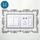 3D Resin Light Switch Surround Sticker Cover Socket Plate Panels Wall ...
