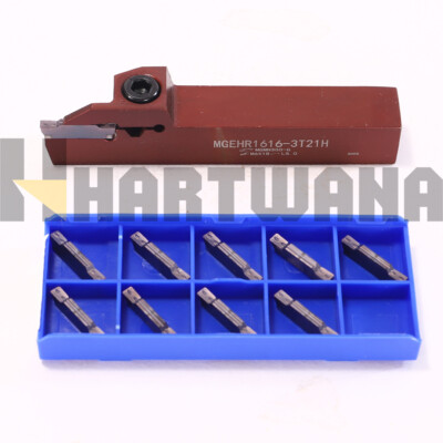 Lathe Grooving Tool Cut-Off Holder MGEHR1616-3T21H Carbide Inserts ...