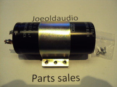 Fisher 203 Original Capacitor 90Volt 2200UF w/ Mount & Screws. Parting ...