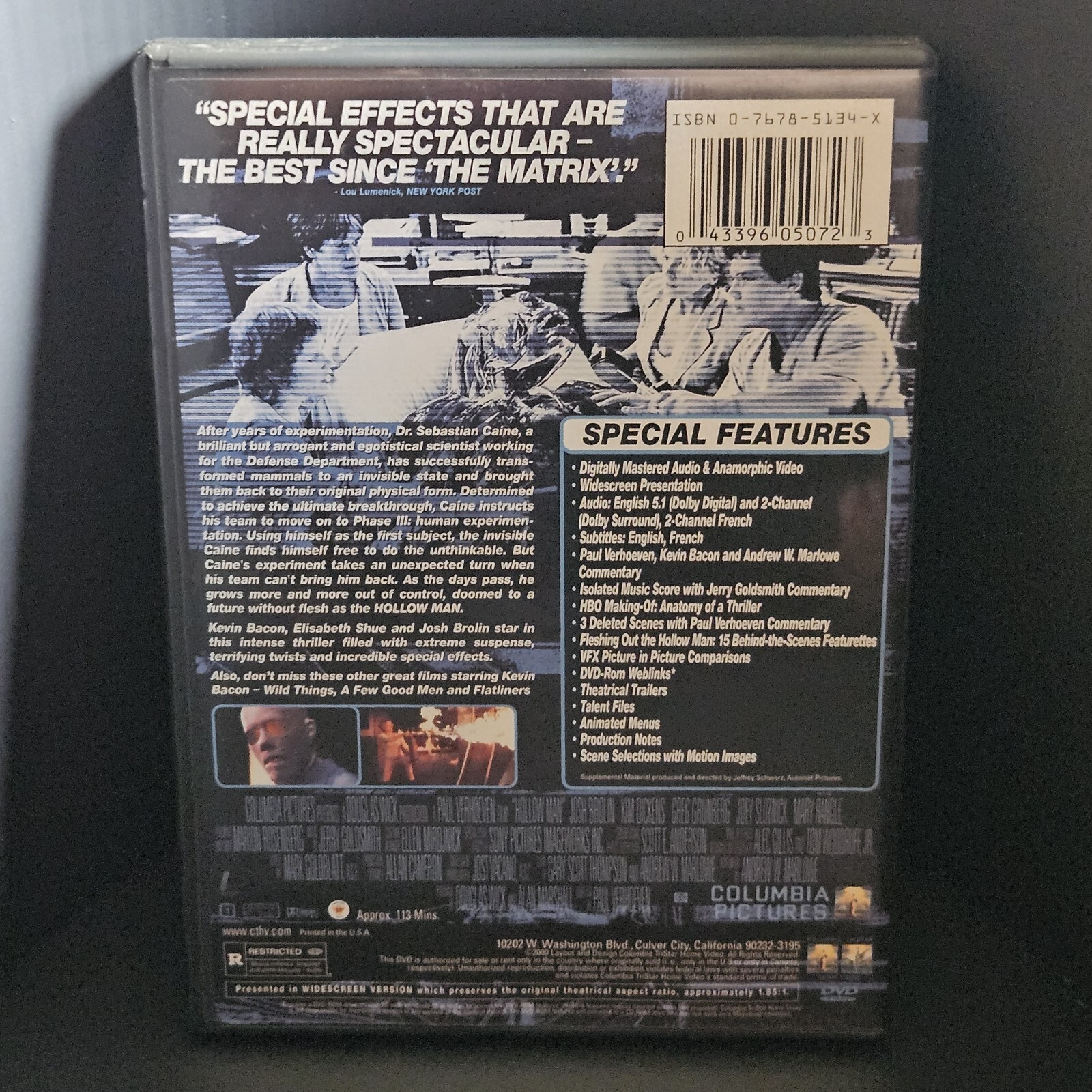 Hollow Man - DVD - Special Edition | eBay