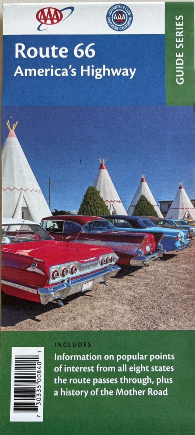 New AAA ROUTE 66 AMERICA'S HIGHWAY ROAD MAP The Mother Road GUIDE ...