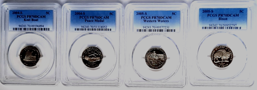 2004-5- S Proof Jefferson Nickels-Westward Journey Series-PCGS PR70 ...