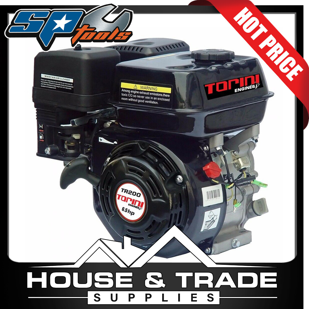 SP Tools Petrol Engine 6.5Hp 4 Stroke Industrial Torini Electric Start ...