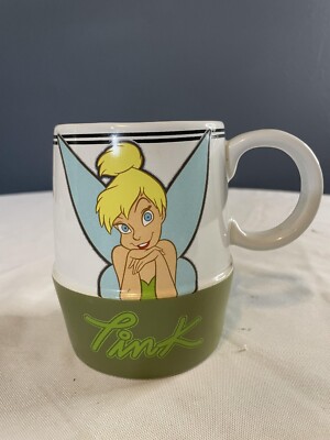 Disney Store Tinkerbell Large Coffee Tea Mug Cup 20oz Tink Peter Pan | eBay