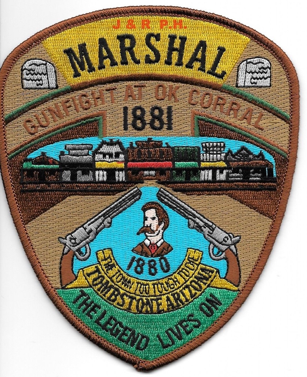 Tombstone "Gunfight OK Corral", AZ (4.5" x 5.5") shoulder police patch ...