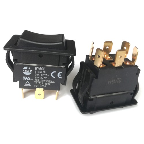 KEDU HY60B 6 Pins HY60E 4Pin 250V 15A Elektrische Wipptaster für ...