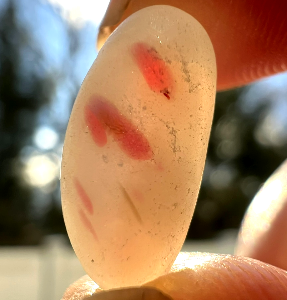 PINK & PURPLE Stripes Opalescent Layered Multi! Real Davenport Beach ...