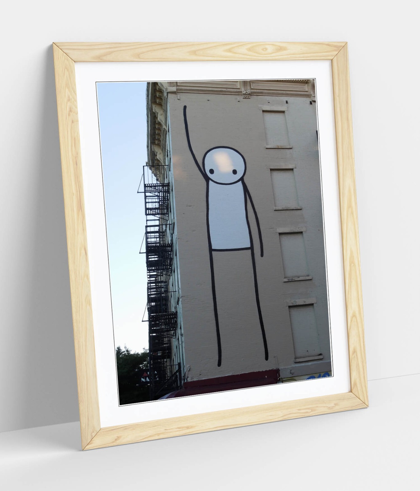 STIK GIANT STICK MAN FUNNY GRAFFITI FRAMED ART POSTER PRINT 4 SIZES NOT ...