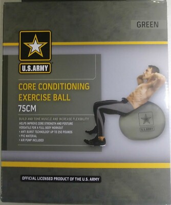 U.S. Army Core Conditioning Exercise Ball, Green, One Size, 0010 | eBay