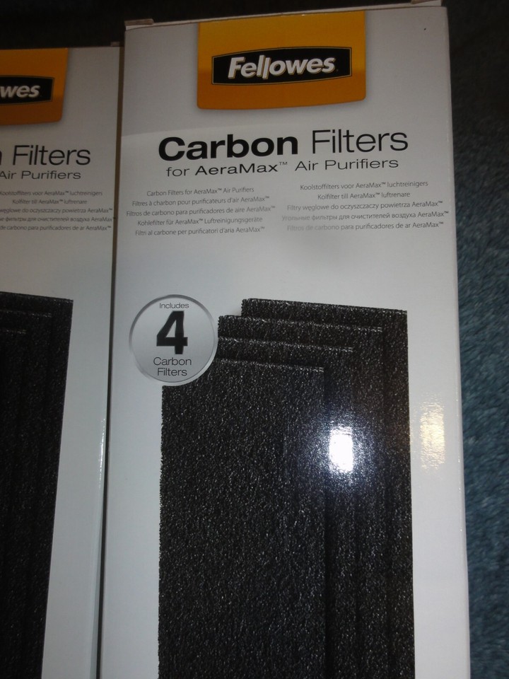 1 CASE 4-(4 packs) 16 total Fellowes CRC93240 AeraMax Carbon ...