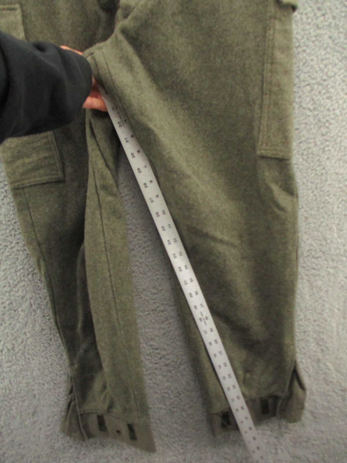 Vintage 1940’s Swedish Military Wool Cargo Pants With… - Gem