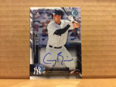 2016 Bowman Chrome Rookie Autograph Greg Bird New York Yankees Auto | eBay