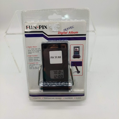 NEW Fun Pix Travel Digital Photo Album Holds 70 Pics 1.5 in LCD Multi ...