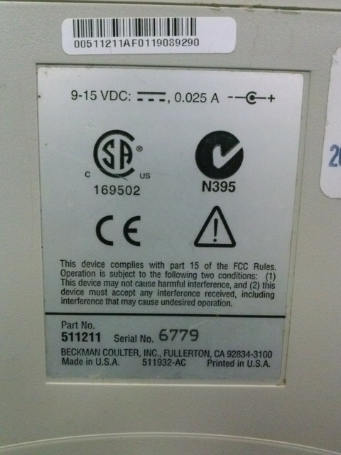Beckman Coulter 511211 350 Ph Temperature Multivariable MV Meter ...