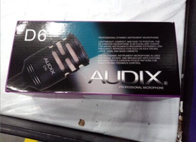 US Audix D6 Cardioid Wired Dynamic Microphone free shipping | eBay