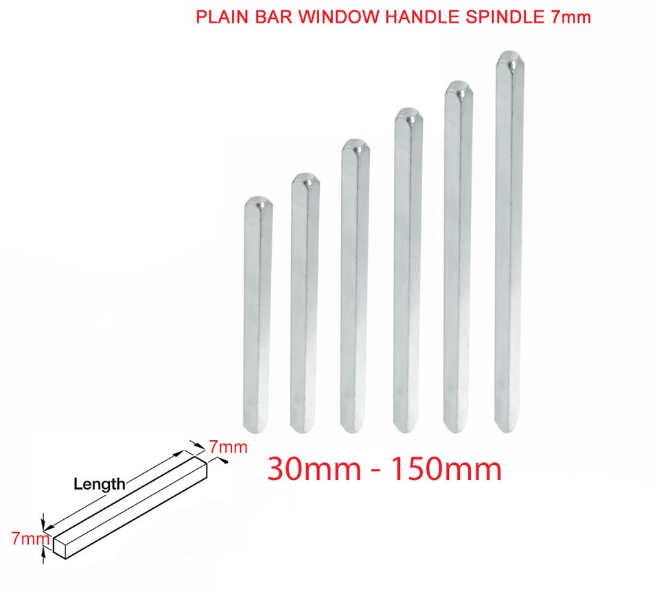 Door Handle Spindle Bar Plain Split 5mm 6mm 7mm 8mm UPVC Door Window 30 ...