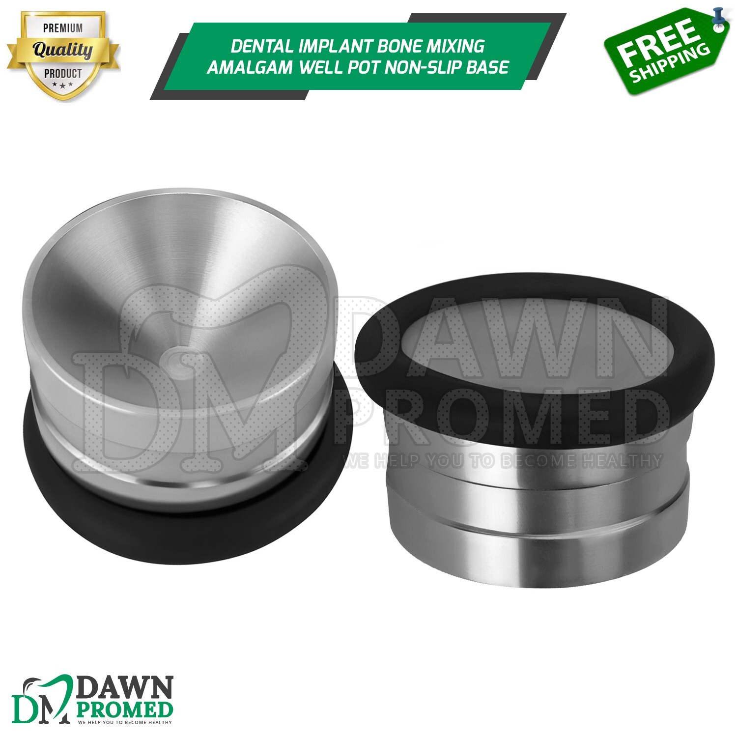 Dental Implant Bone Mixing Amalgam Well Pot Non-Slip Base Dentist ...