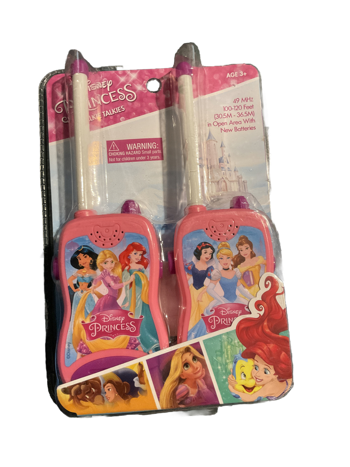 Disney Princess Pink Walkie Talkie Two-way Radio Set of 2 Age 3 Kids ...