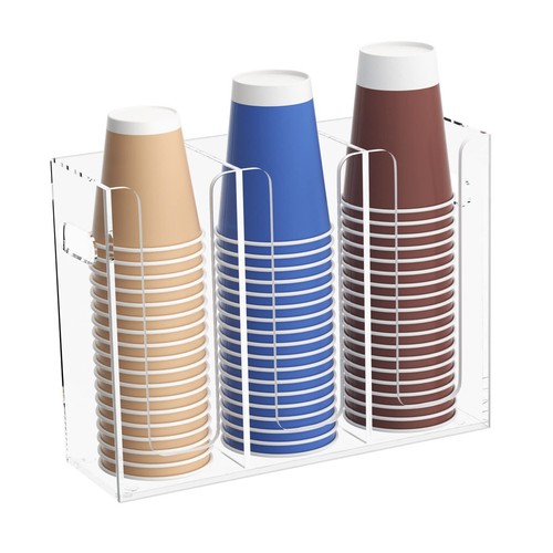 Disposable Coffee Cup Dispenser With Handles Countertop Or Wall Mount ...