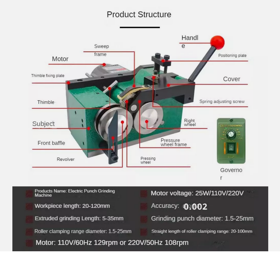 Electric Grinding Machine Grinding Machine Punch Thimble Punching ...