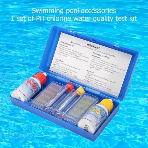 Chlorine PH Water Quality Test Kit Swimming Pool Liquid Hydroponics ...