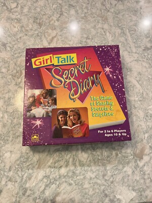 Girl Talk Secret Diary Game Golden 5058 Vintage 1991 Secrets Surprises ...