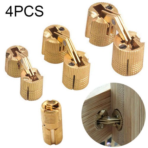 4Pcs 8/10/12mm Brass Hidden Barrel Hinge Invisible Hinge Concealed ...