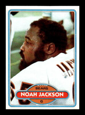 1980 Topps Football #186 Noah Jackson Chicago Bears | eBay