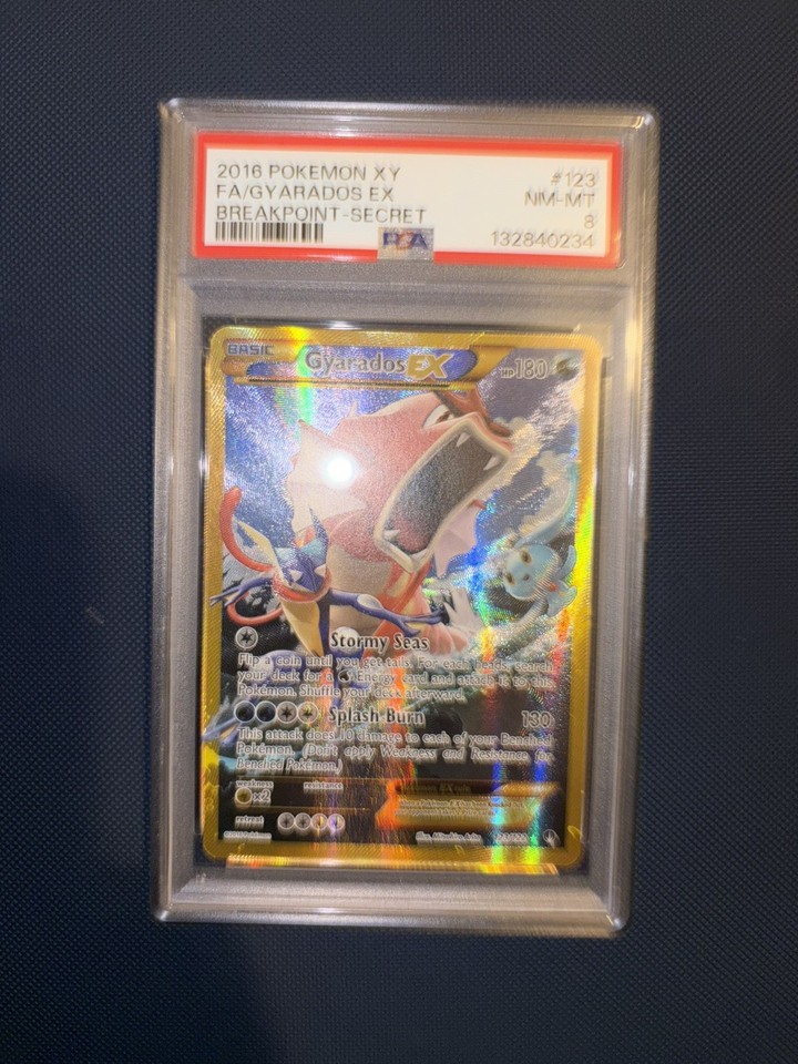 PSA 8 Gyarados EX Secret 123/122 Breakpoint 2016 Pokemon | eBay