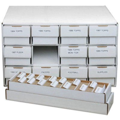 BCW Card House w/ 12 - 800 Count 2 Piece Boxes for Trading Card Storage ...