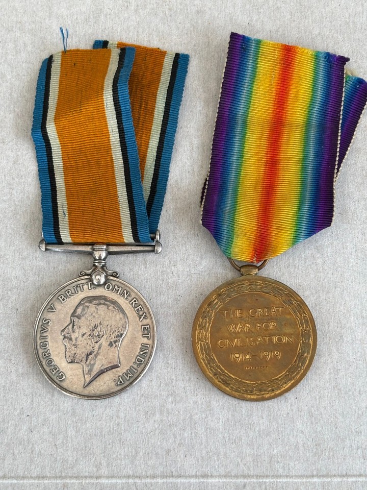WWI Medal Pair. Daniel Wilkie, Argyll & Sutherland H, Military Medal ...