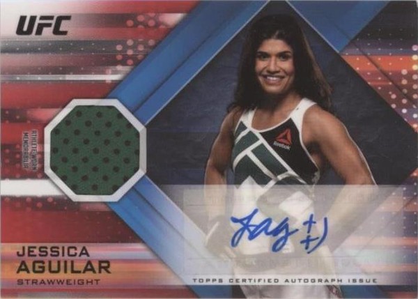 2019 Topps UFC Knockout - Relic Autographs Red #KAR-JAG Jessica Aguilar ...