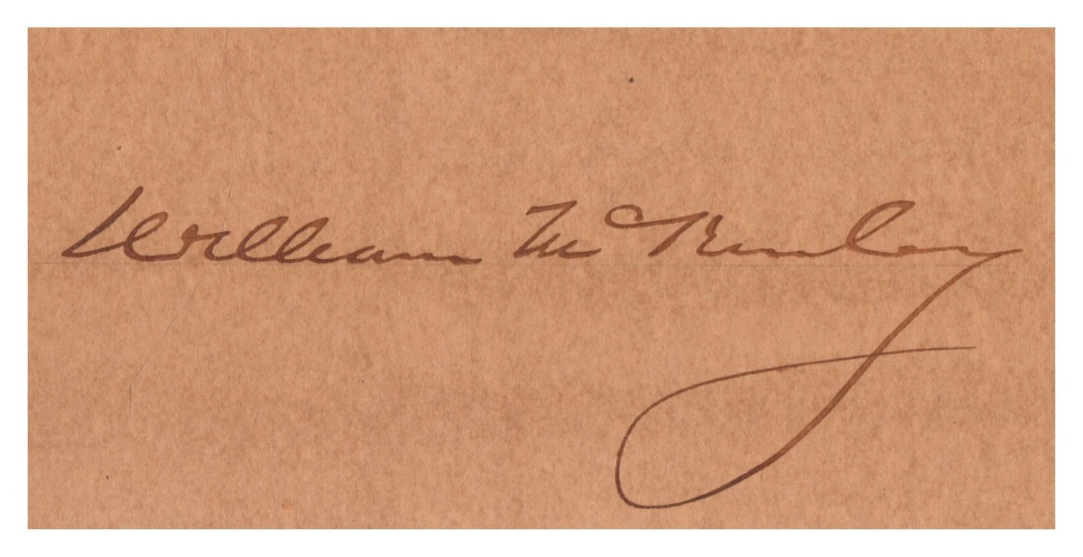William Mckinley Signature