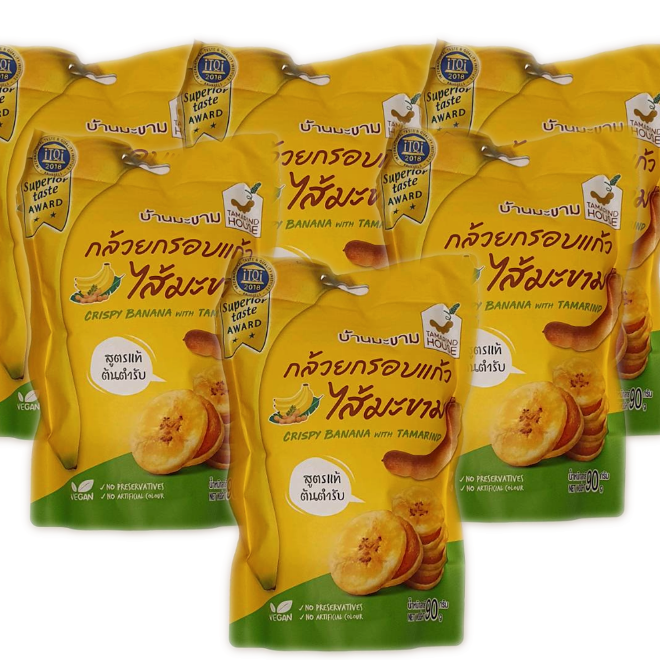 Tamarind House Crispy Banana Snack Chips with Tamarind Jam 90 g x6 | eBay