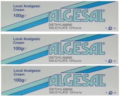 3 x Algesal Local Analgesic Cream - 100g | eBay UK
