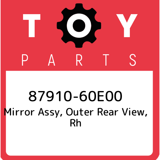 87910-60e00 Toyota Mirror ASSY Outer Rear View RH 8791060E00 Genuine ...
