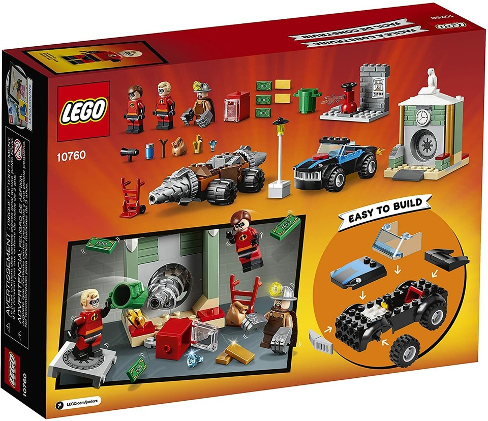 Lego Juniors The Incredibles 10760 THE UNDERMINER BANK HEIST Pixar NEW ...